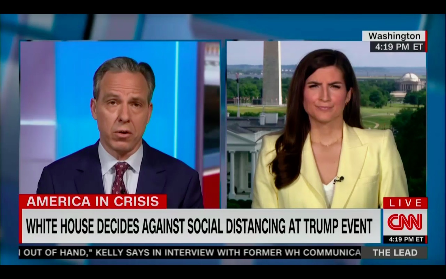 Jake Tapper Slams White House for Crowding Reporters