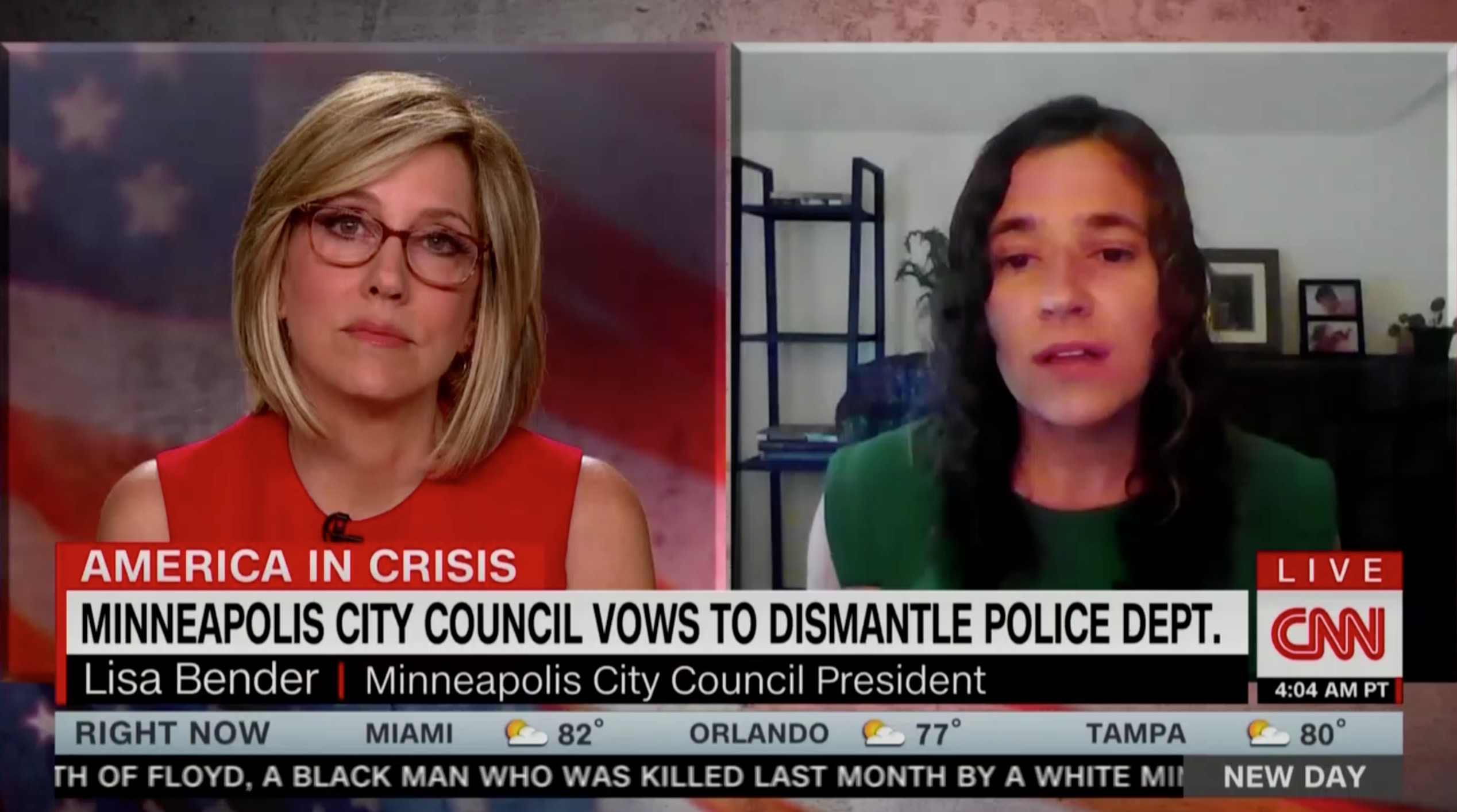 Lisa Bender Defends Call to Dismantle Minneapolis Police on CNN