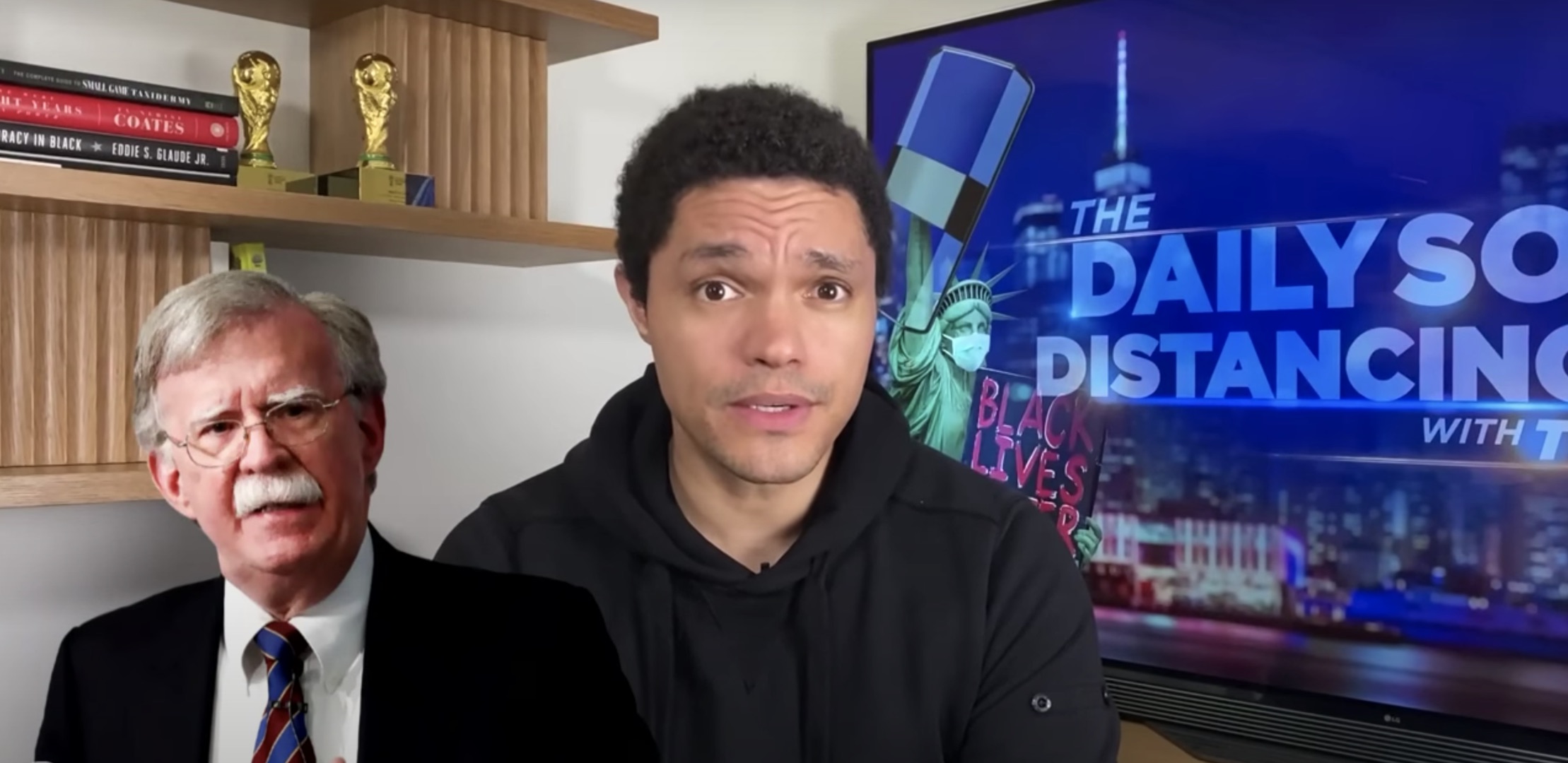 Colbert, Noah, Kimmel, Fallon, Meyers Review John Bolton Book