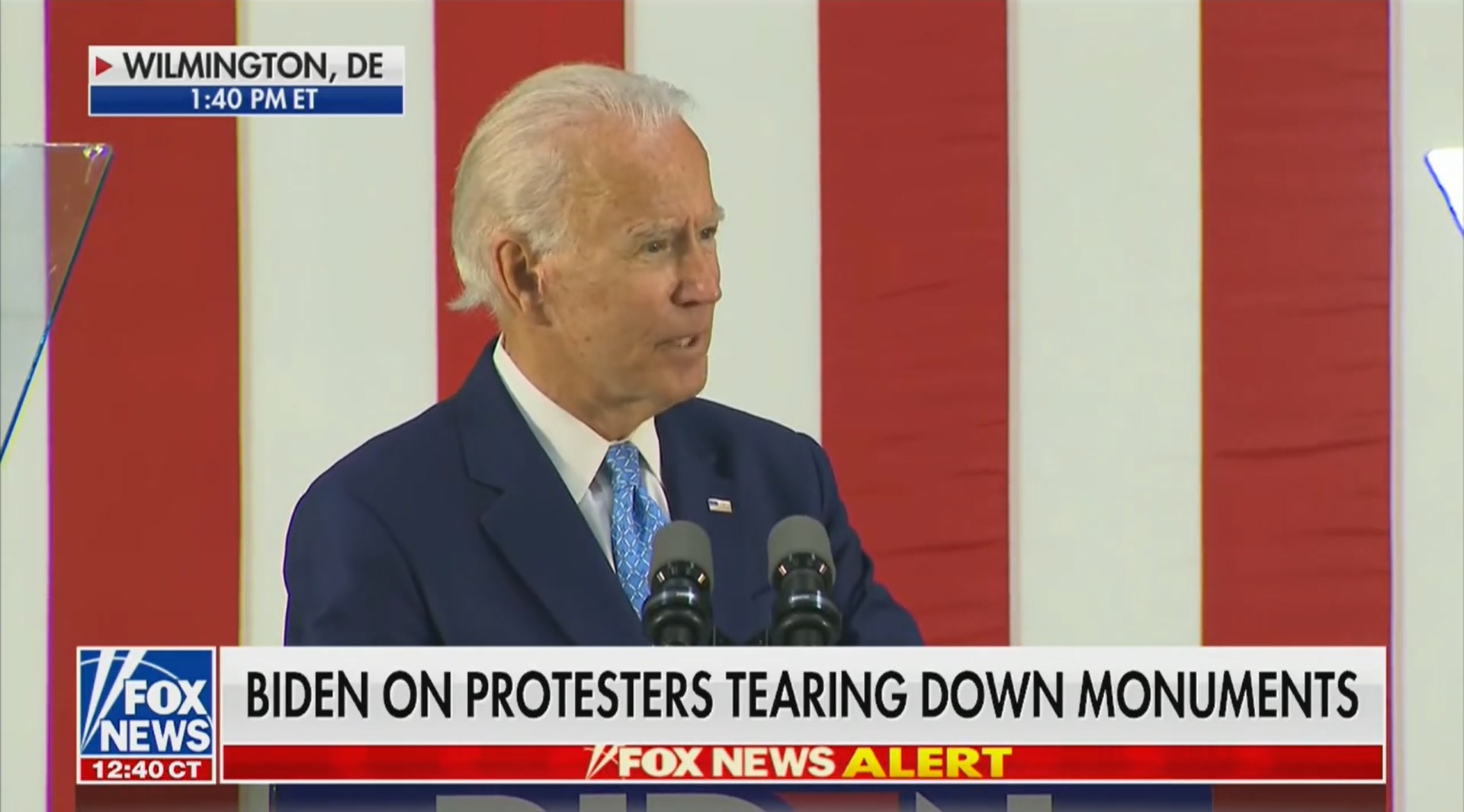 Joe Biden: Confederate Statues Should Come Down, But Protect Columbus