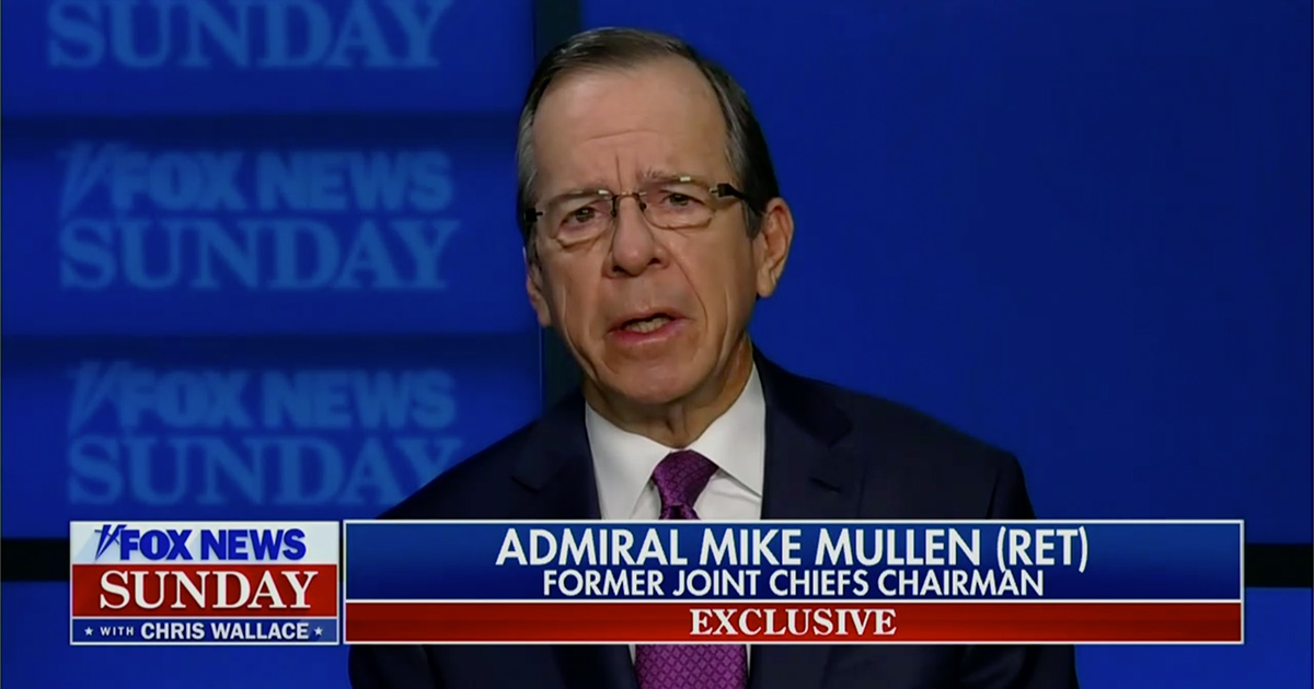 Mike Mullen: Military Shouldn't Be Called to Fight Our Own People