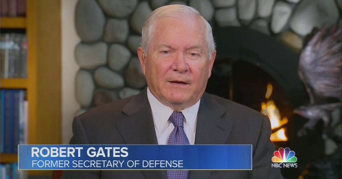 Robert Gates Talks Biden, Trump Criticism on Meet the Press