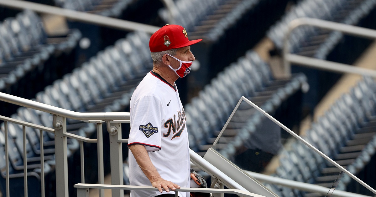 Dr. Fauci Ripped For Taking Off Mask at Baseball Game