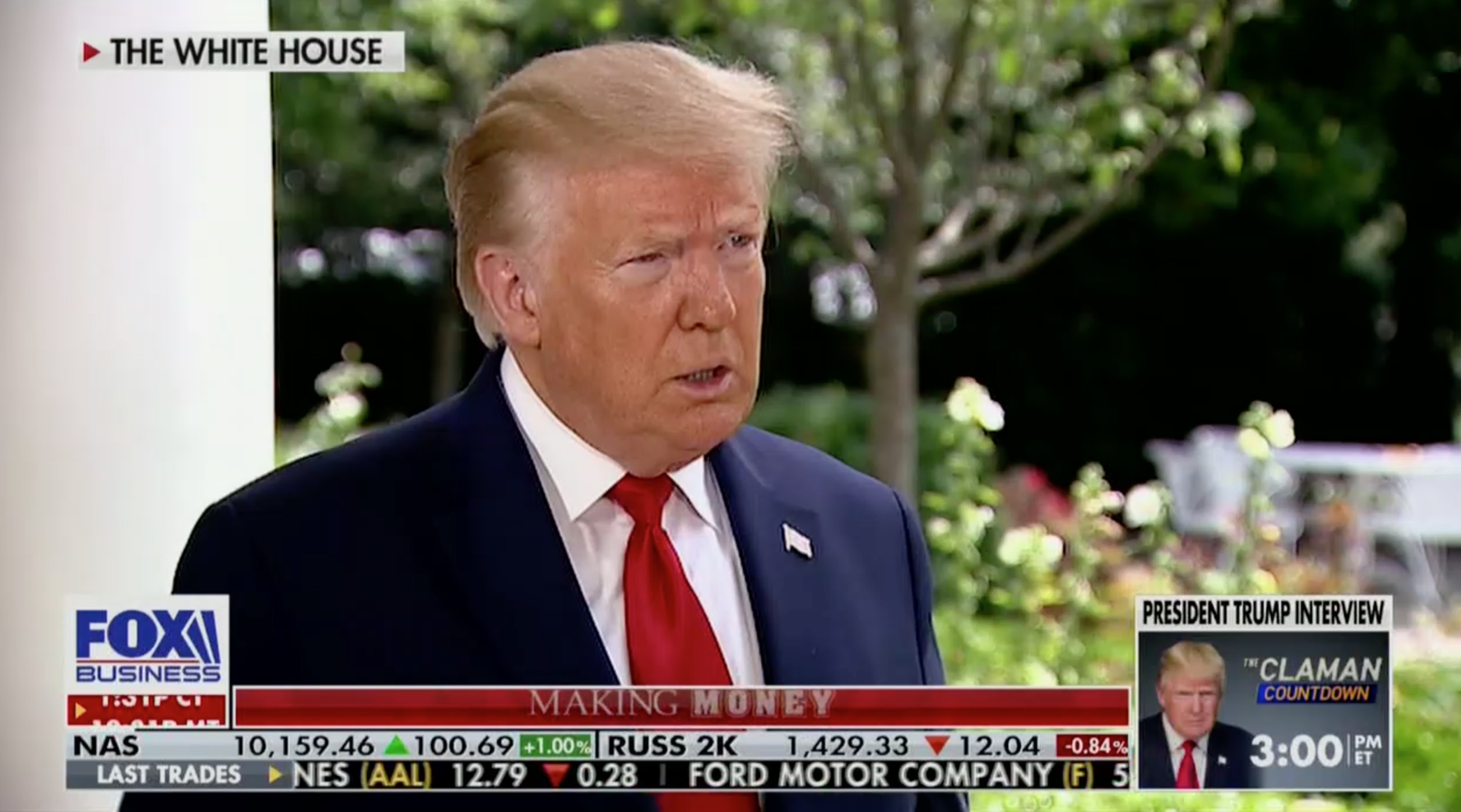 Trump Claims He's 'All for Masks'