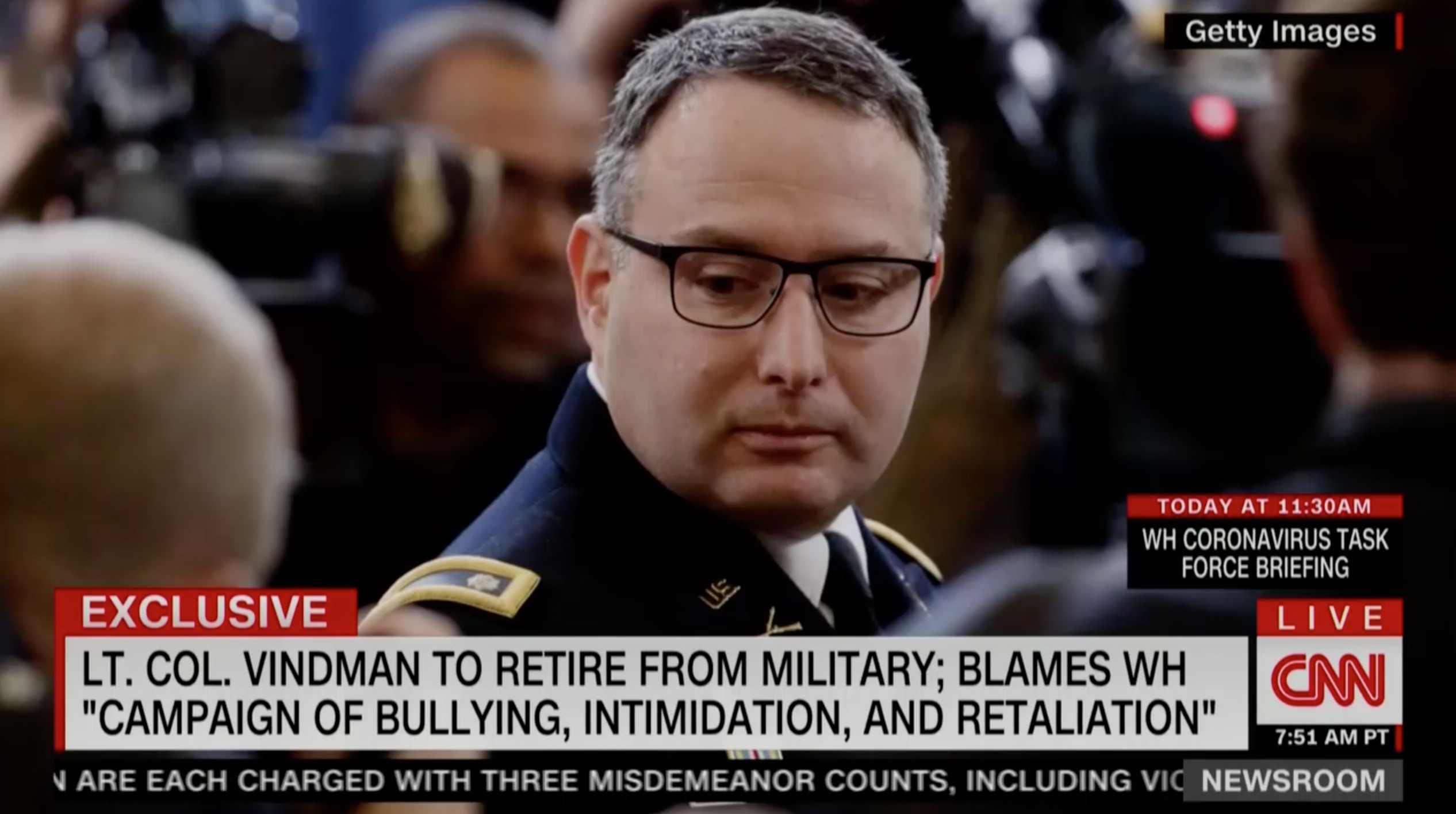 Alex Vindman to Retire From Army Over Retaliation from Trump