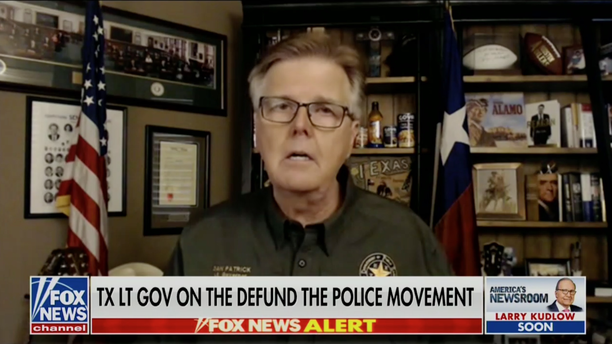 Dan Patrick Rails Against Anti-Police Violence on Fox News