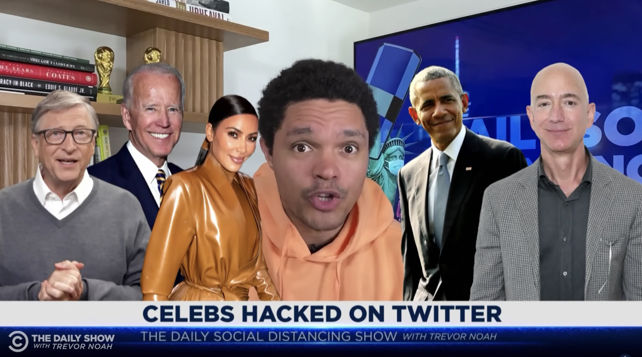 Trevor Noah, Stephen Colbert, Jimmy Fallon on Twitter Hack