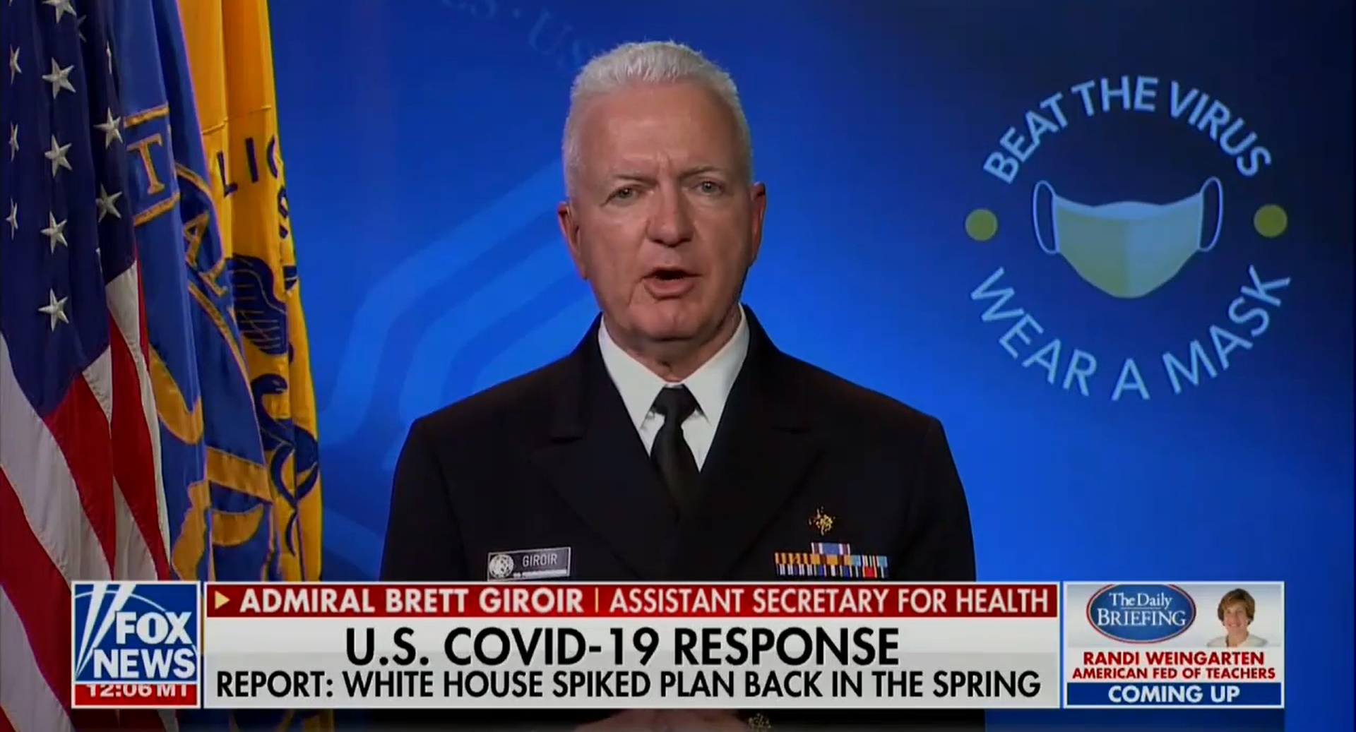 Brett Giroir Denies Vanity Fair Blue States Covid testing Story