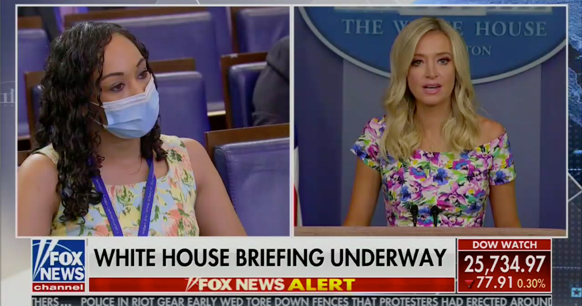 Kayleigh McEnany Confronted on Trump 'White Power' Retweet