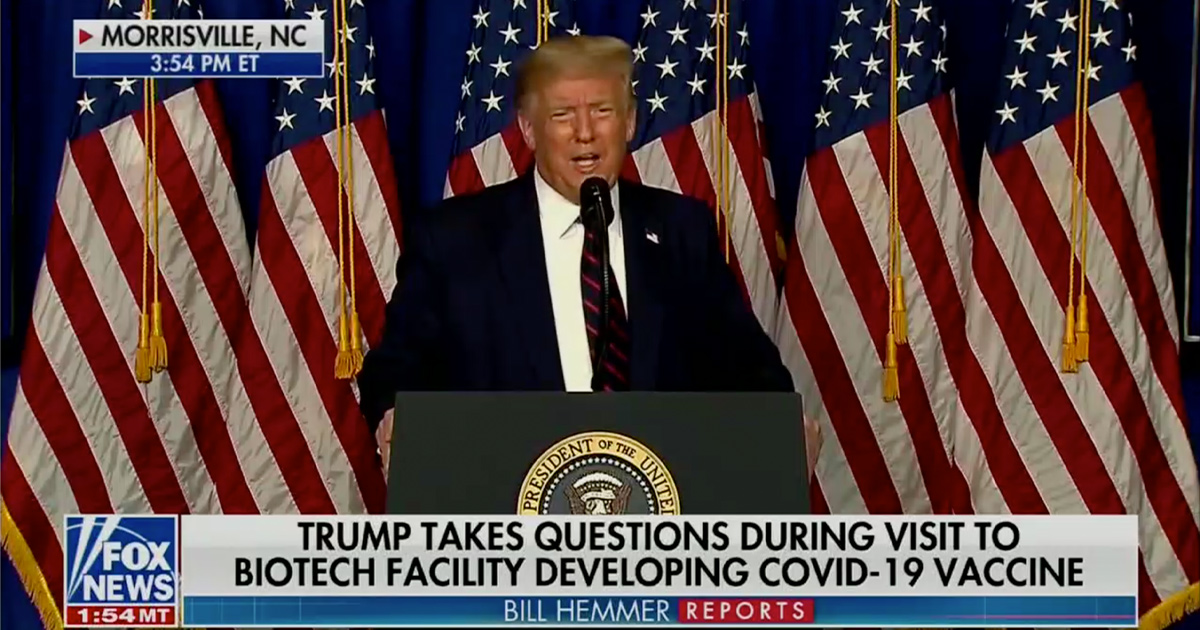 Trump Dismisses 'Fake Polls' Showing Him Losing to Joe Biden