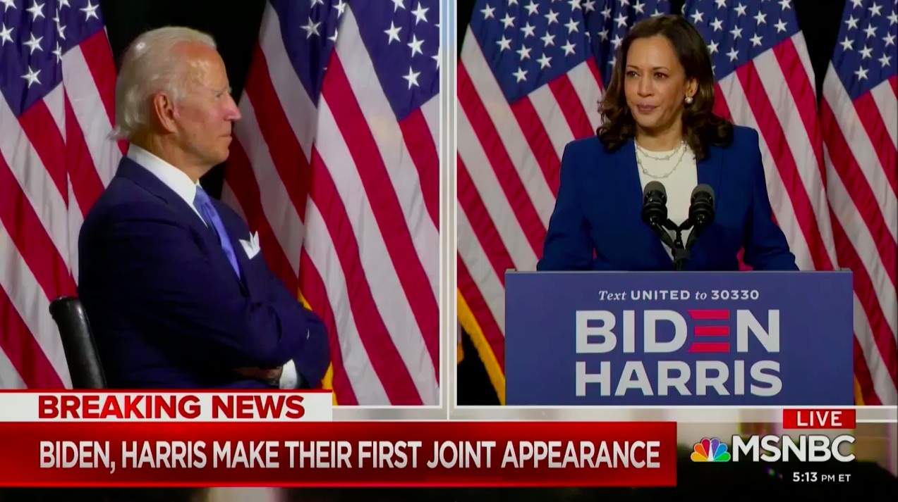 Kamala Harris, Joe Biden Hold First Speech as Running Mates