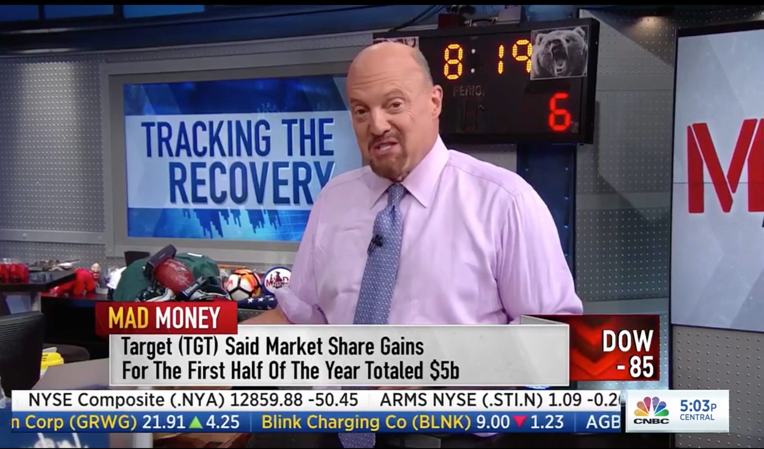CNBC's Jim Cramer Warns: Economy in 'Precarious Shape'