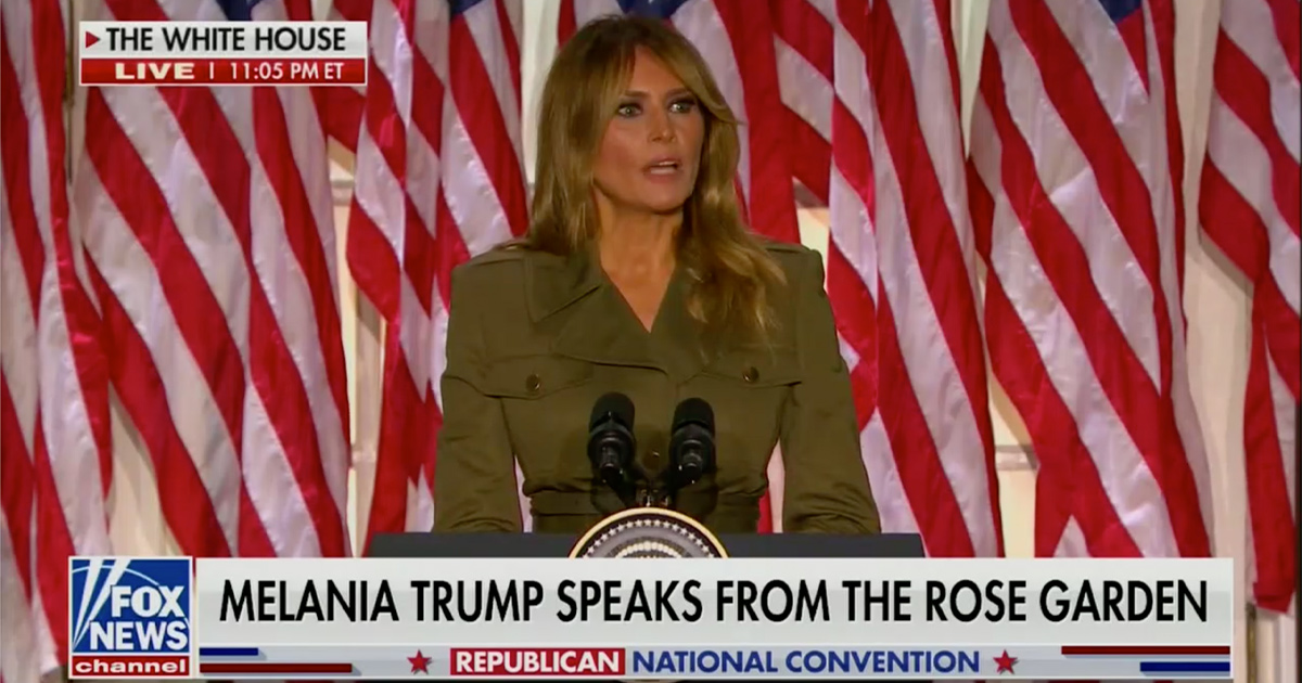 Melania Trump Addresses Pandemic, Racial Unrest in RNC Speech