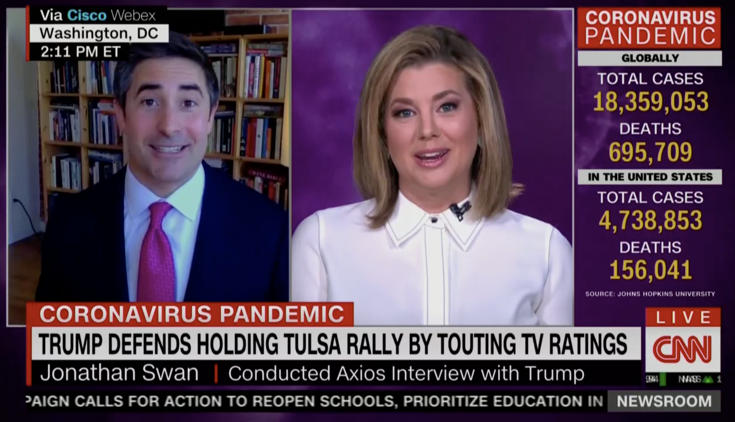 Axios Jonathan Swan Breaks Down Lengthy Interview With Trump