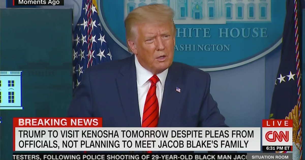 Trump on Not Speaking With Jacob Blake's Family