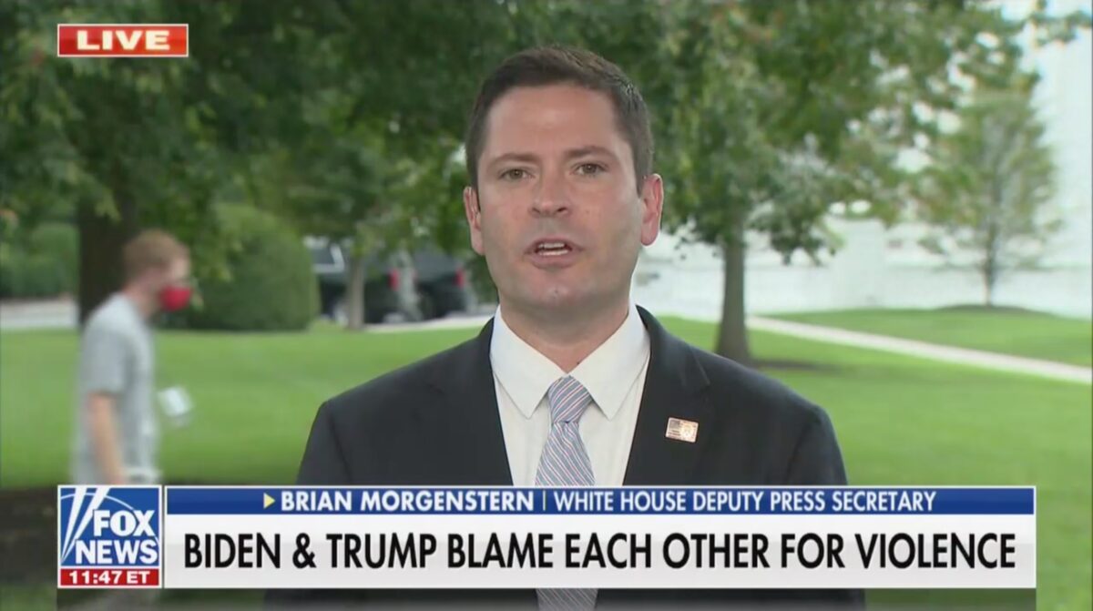 White House's Brian Morgenstern Compares Democrats to 'Arsonists'