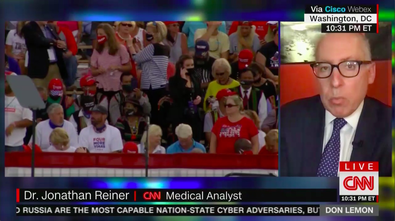 Jonathan Reiner: Maskless Trump Rallygoers are like 'Lemmings'