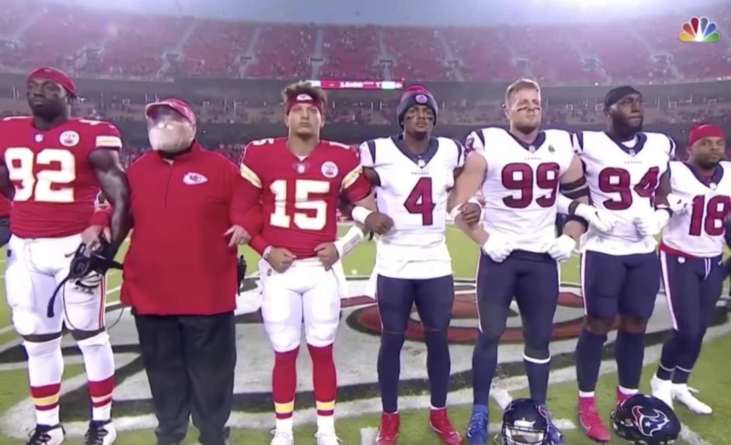 KC Chiefs Fans Do Tomahawk Chop After Booing National Anthem