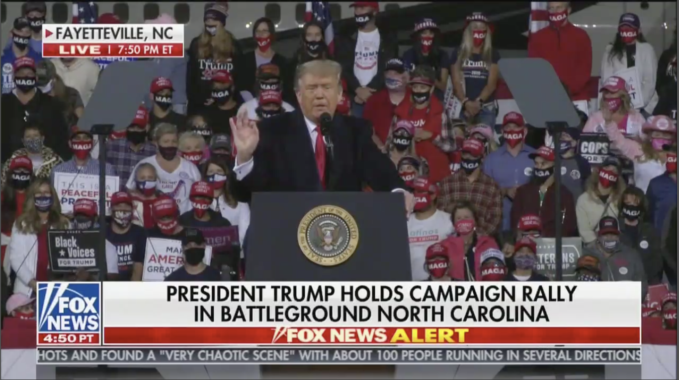 Trump Both Rips and Praises Fox News at Rally