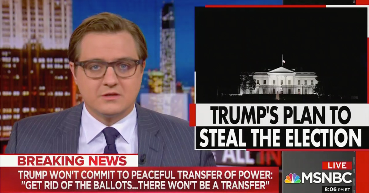 Chris Hayes: Trump Is Openly Plotting to Steal the Election