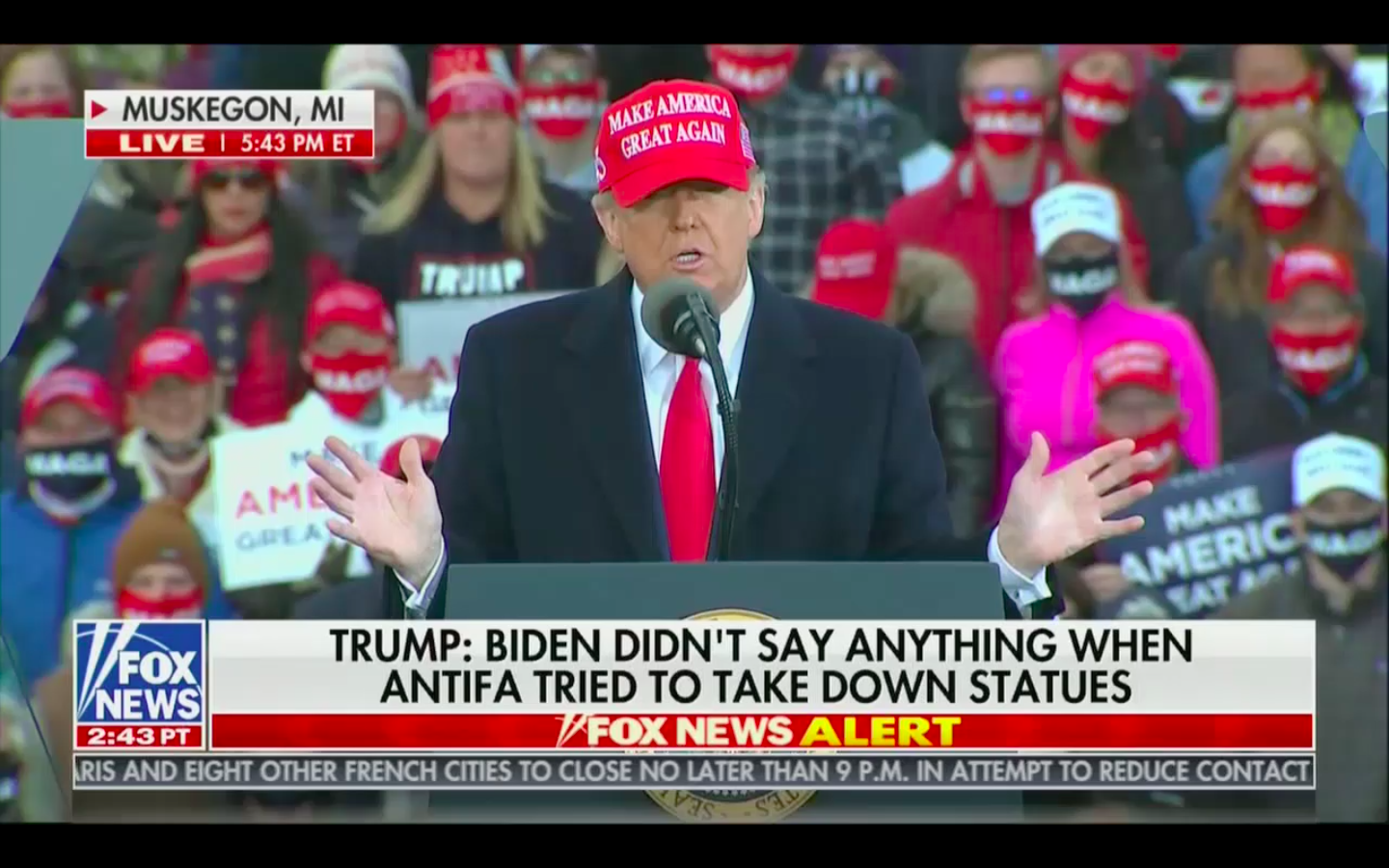 Trump Gets Crowd to Chant 'Twelve More Years' at MI Rally