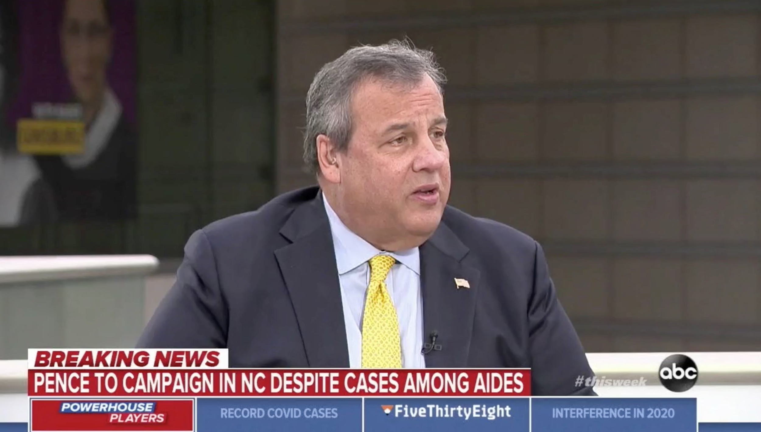 Chris Christie 'Surprised' by Mike Pence Still Campaigning