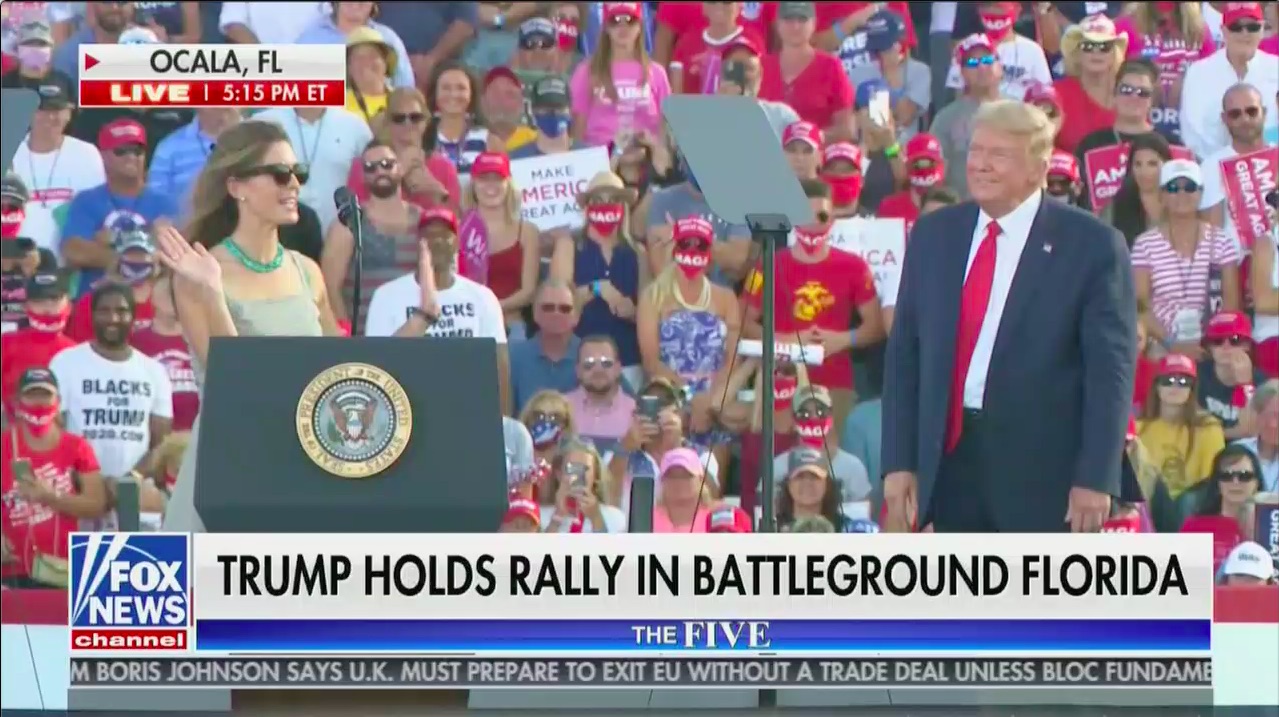 Hope Hicks Goaded by Trump Into Addressing His Florida Rally