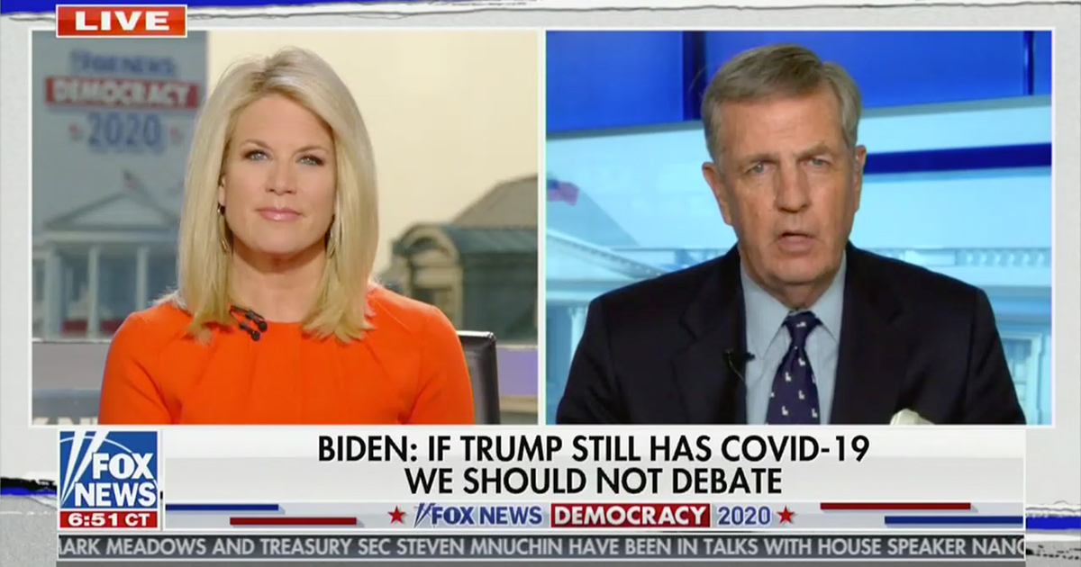 Brit Hume: Even If Trump Has Covid He and Biden Should Debate
