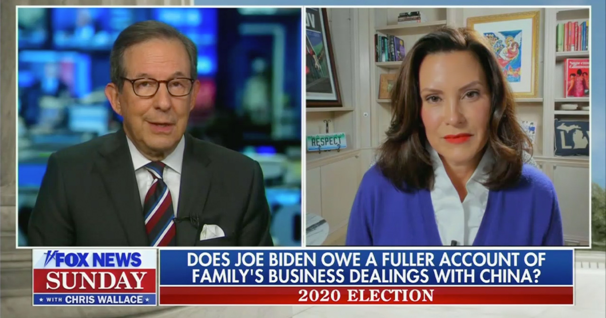 Chris Wallace Questions Gretchen Whitmer on Hunter Biden