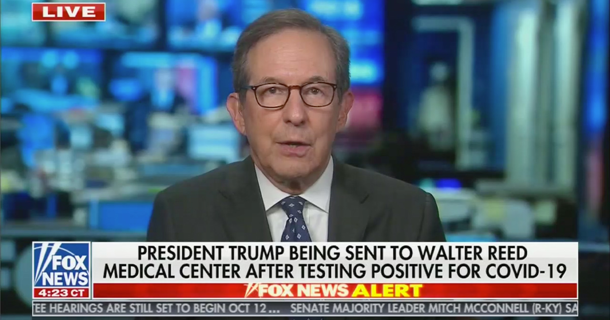 Chris Wallace: Trump Is Being Hospitalized for the Coronavirus
