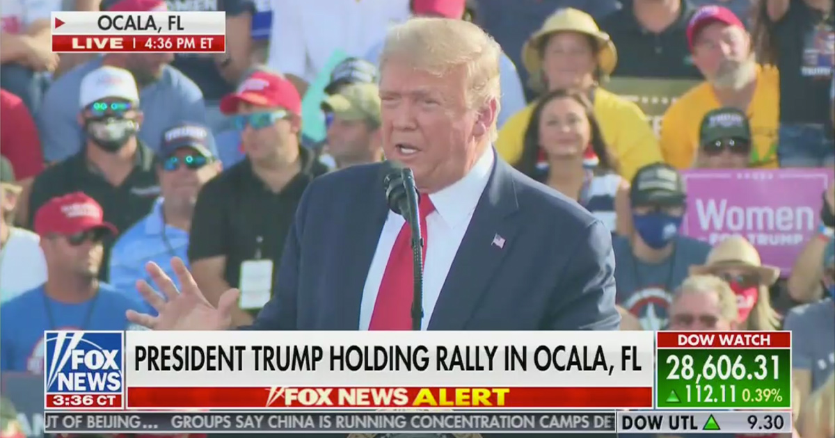 'Lock Him Up' Biden Chants Break Out at Trump Rally