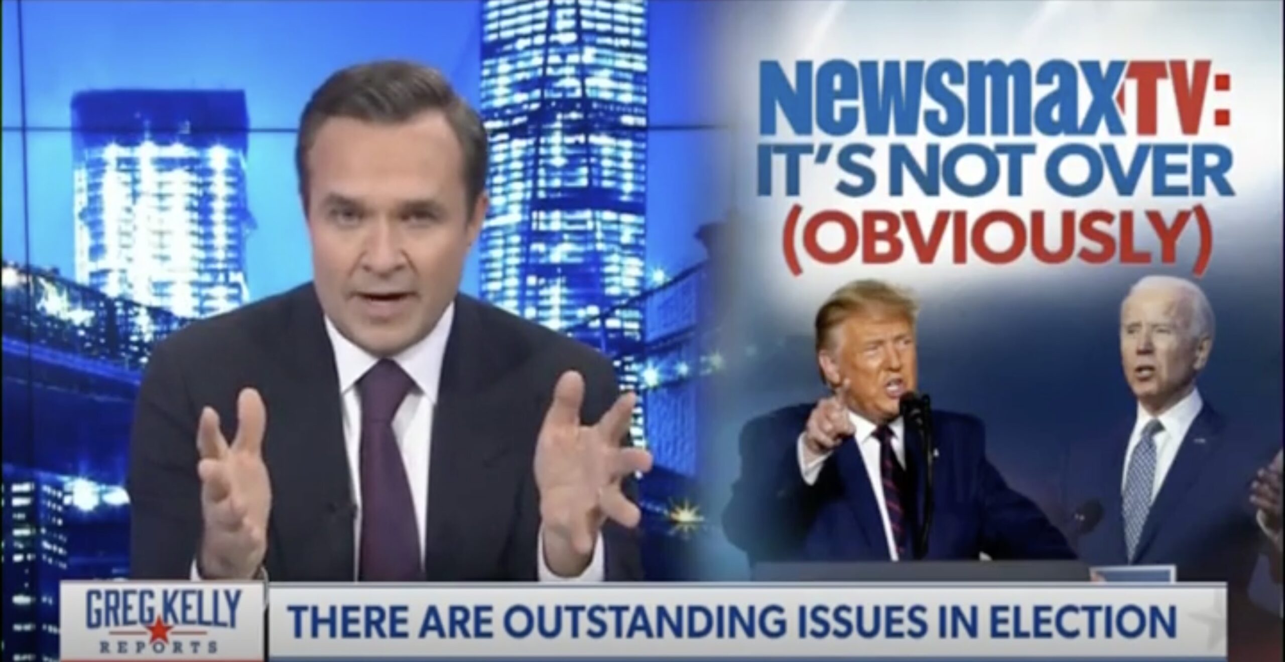 Newsmax's Greg Kelly Goes Off on the Media