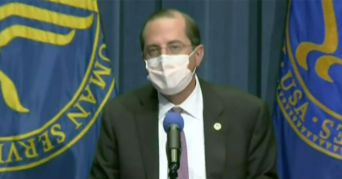 Alex Azar Urges Caution During Thanksgiving