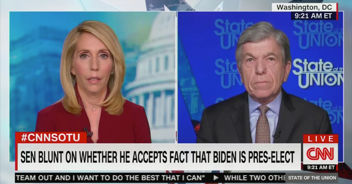 Dana Bash Confronts Sen. Roy Blunt on Election Results