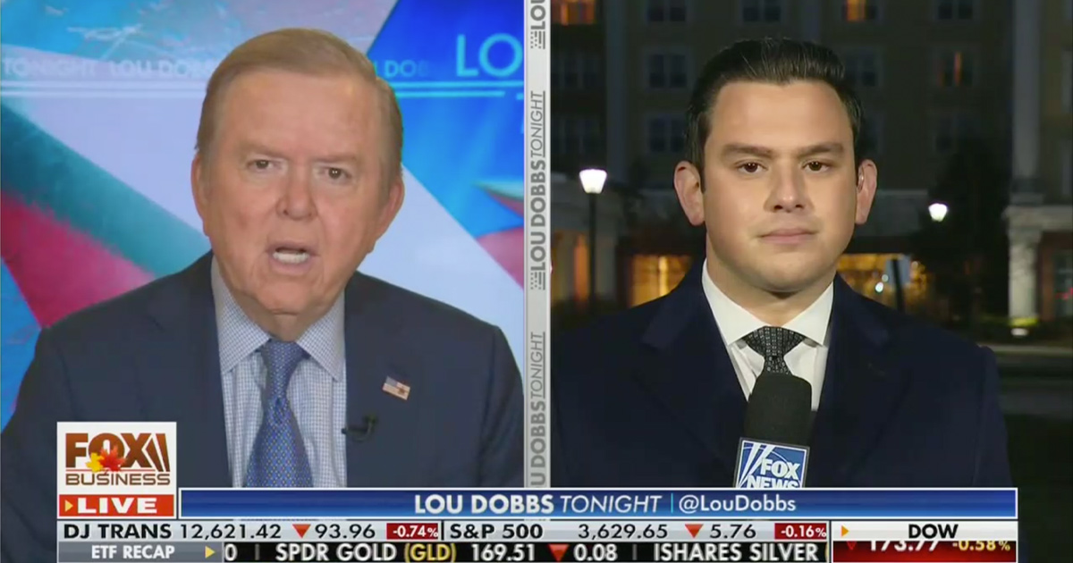 Lou Dobbs Chides Reporter for 'Dismissive' Trump Legal Team Coverage