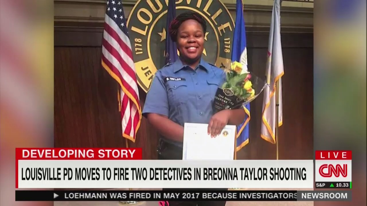 Louisville Moves to Fire Officers for Breonna Taylor's Death