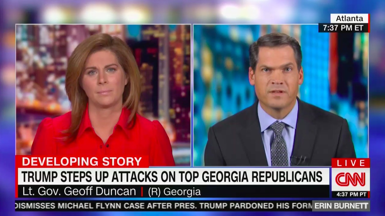 Geoff Duncan Refuses to Hit Back at Trump Over 'Misinformation'