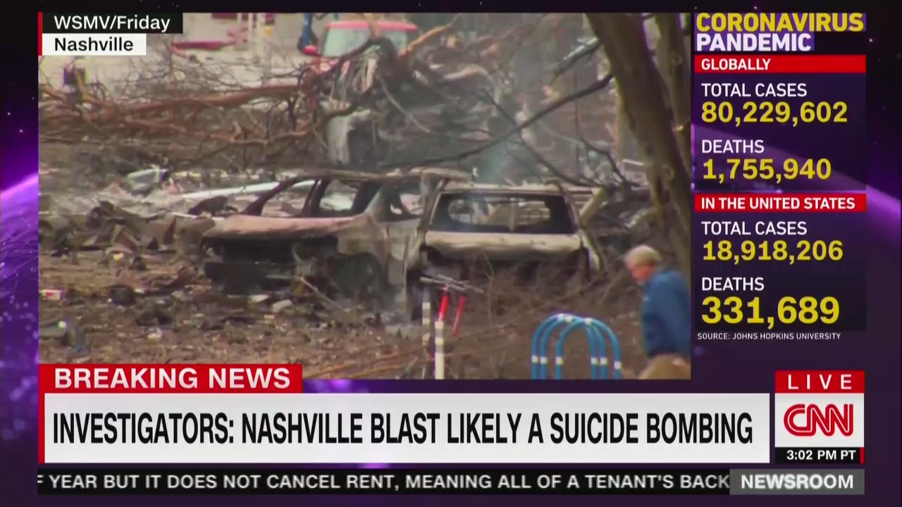 Nashville RV Explosion a 'Likely' Suicide Bombing