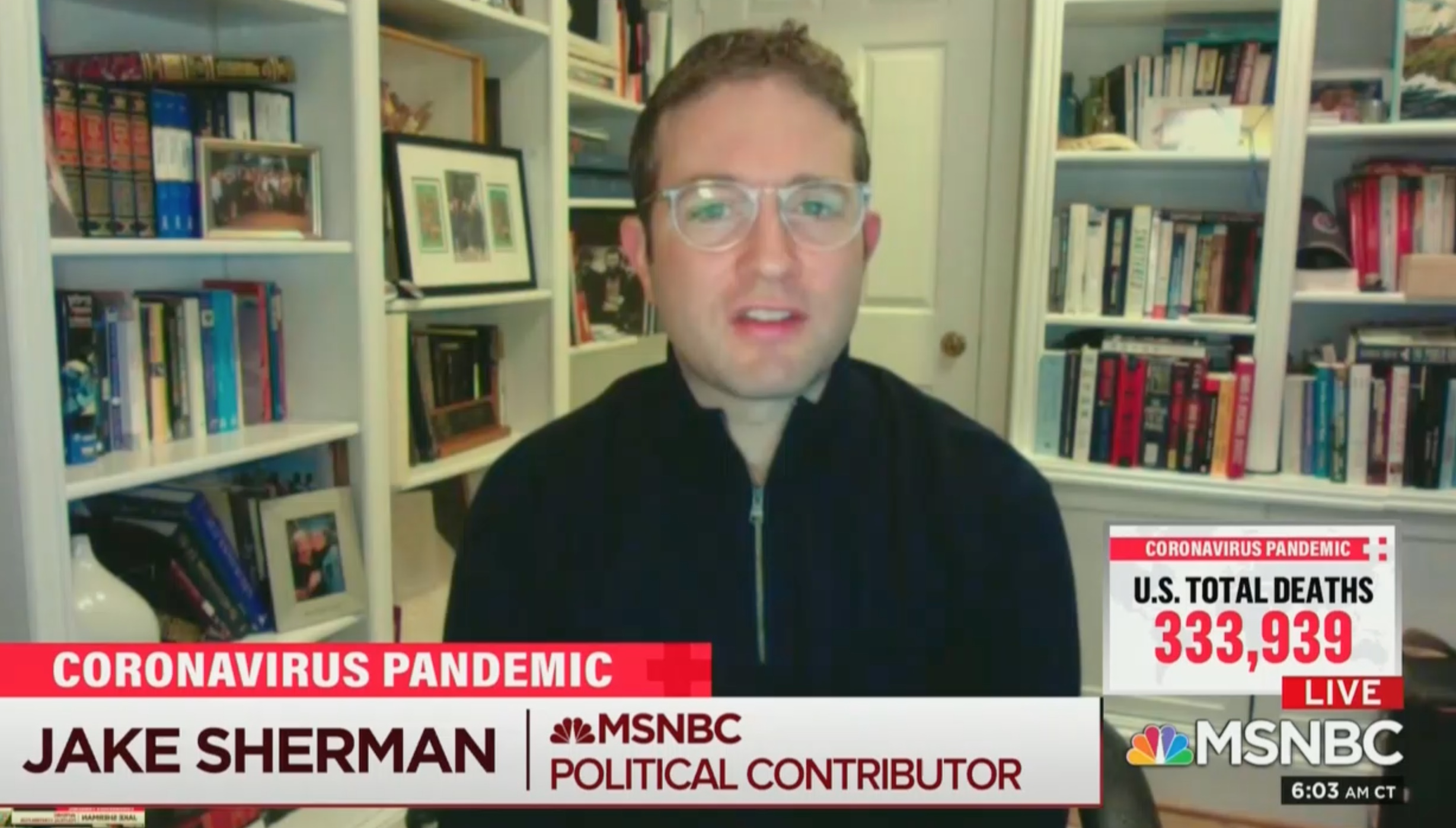 Jake Sherman Mocks Trump's Backing Down On Covid Relief