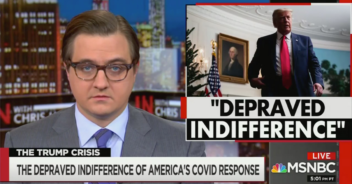 Chris Hayes Calls Out 'Depraved Indifference' of US Covid Response