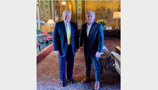 Kevin McCarthy Meets With Trump, Pledges Cooperation