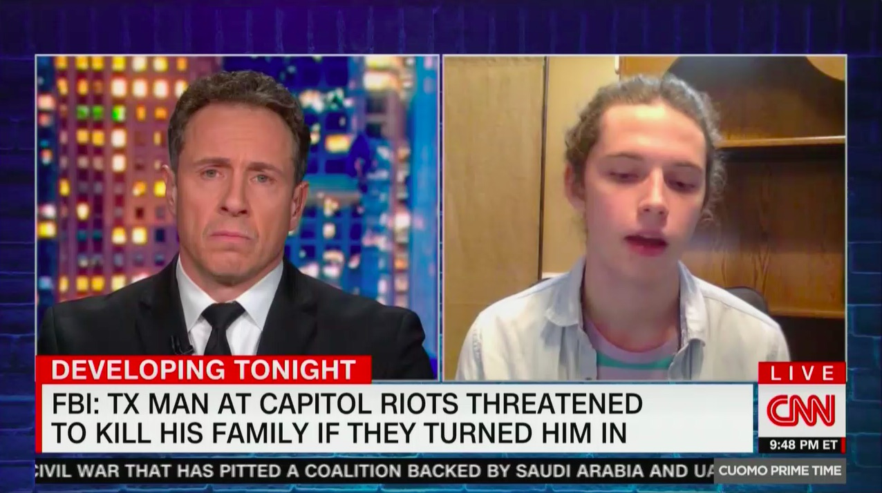 Chris Cuomo Interviews Jackson Reffitt, Who Turned In Dad