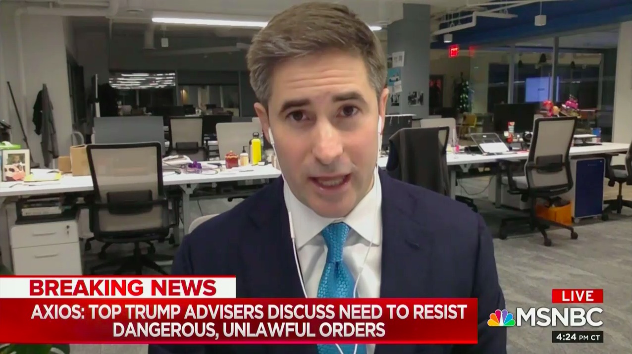 Jonathan Swan Says Cabinet Ignore Trump in 'de facto 25th Amendment'