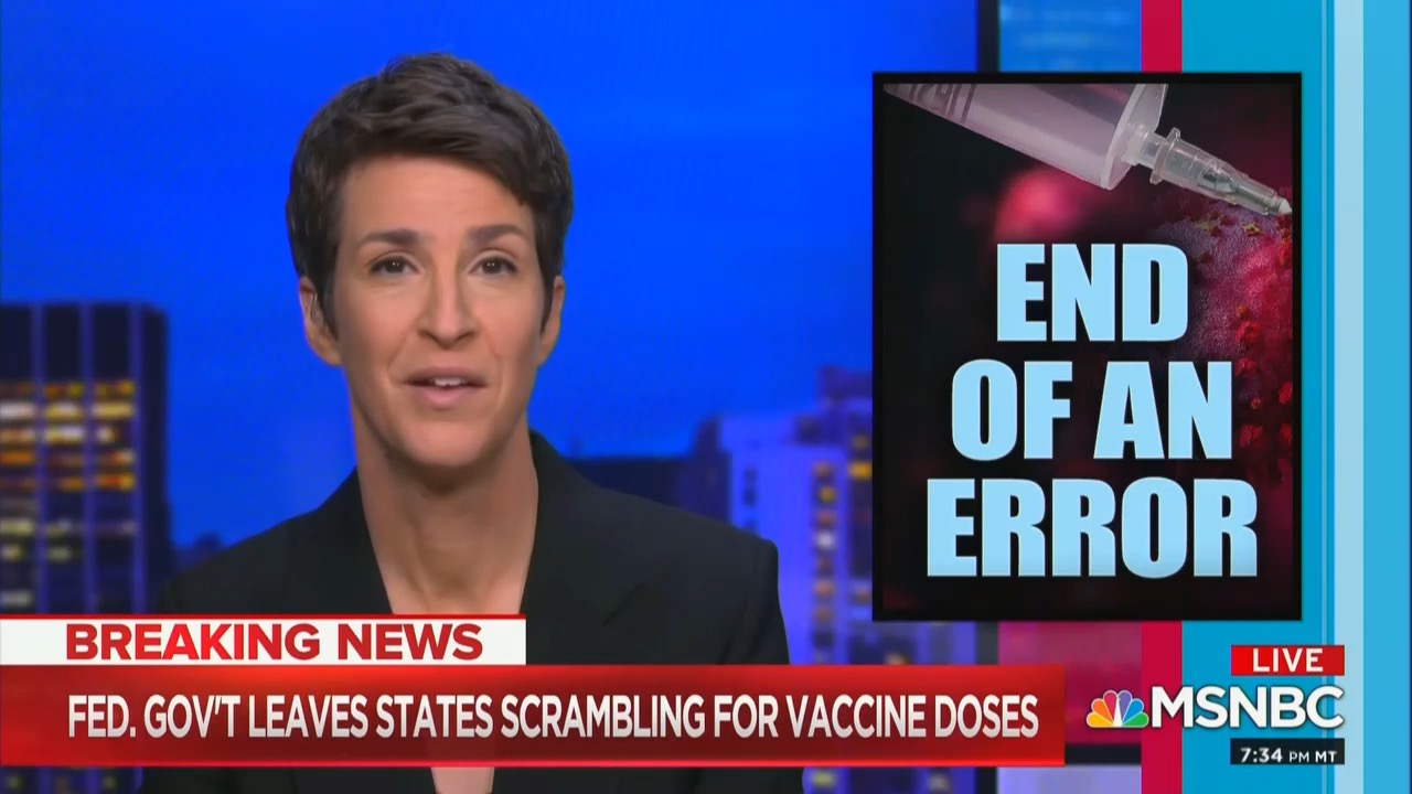 Rachel Maddow Boosts MSNBC to Prime Time Ratings Win Friday