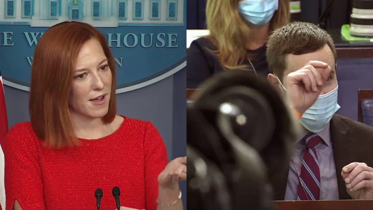 Jen Psaki Checks Reporter From Conservative Paper for Putting Words in ...