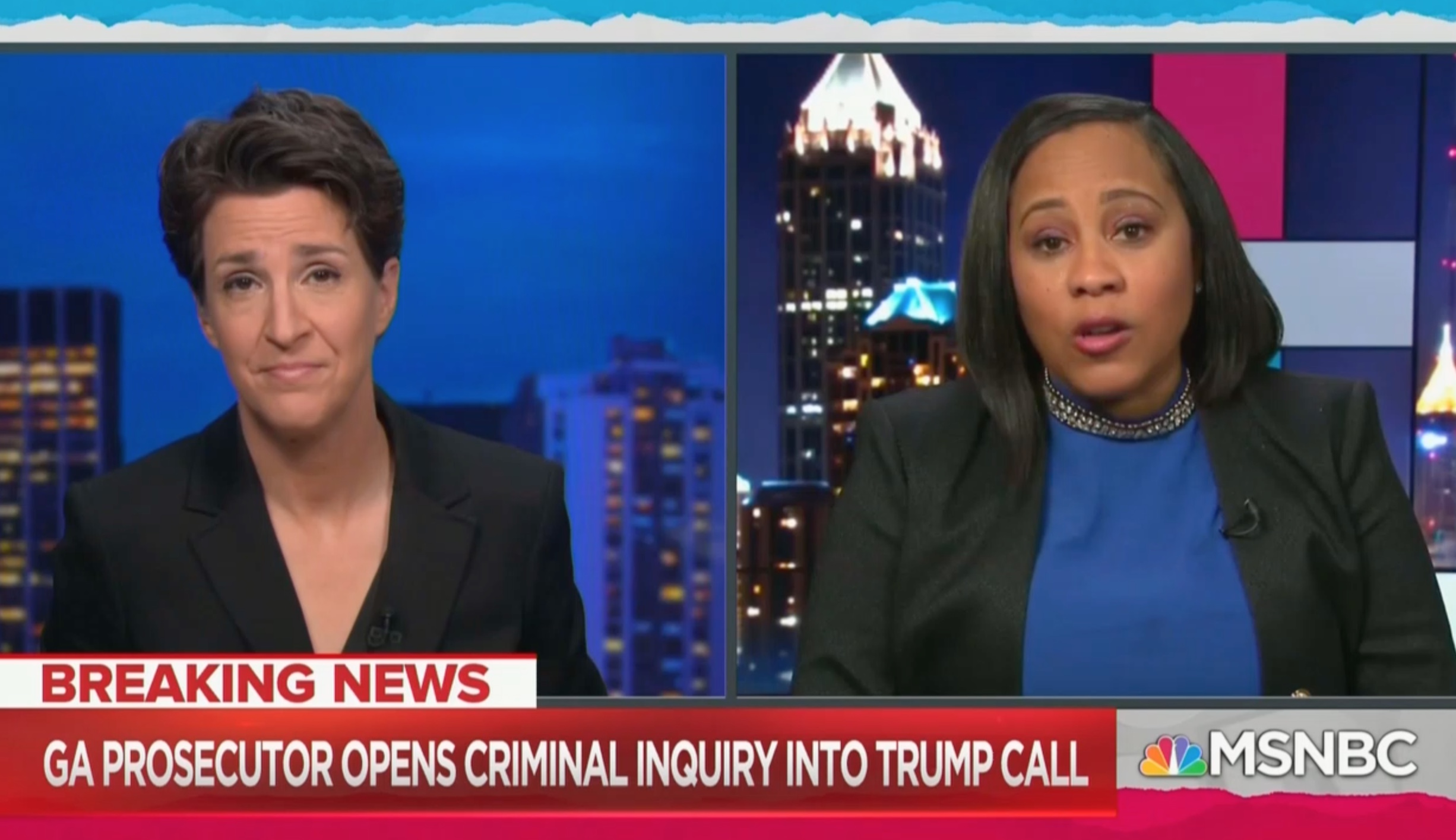 Georgia DA Fani Willis Explains Trump Investigation on Maddow