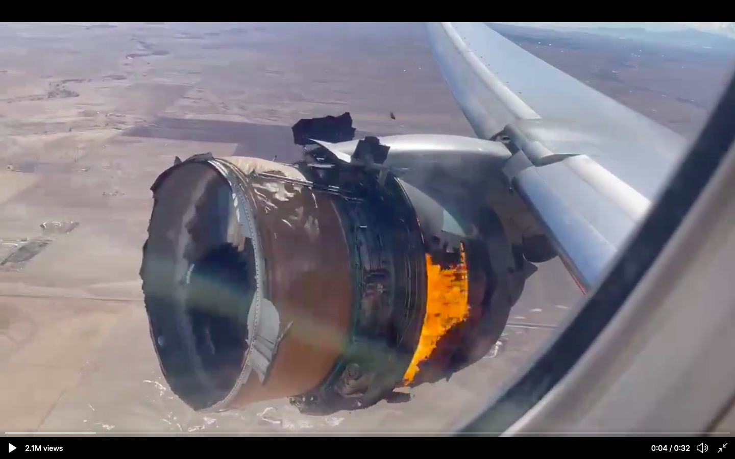 UA328 Engine Fails Departing Denver, Lands Safely
