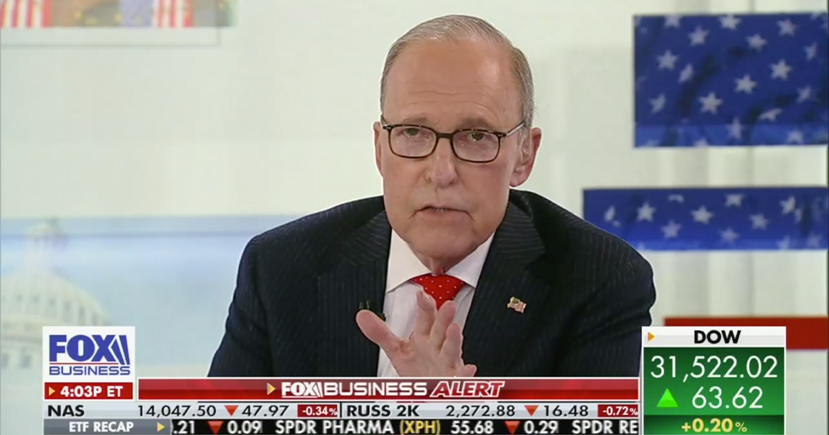 Larry Kudlow Addresses Hot Mic Moment in Fox Business Debut