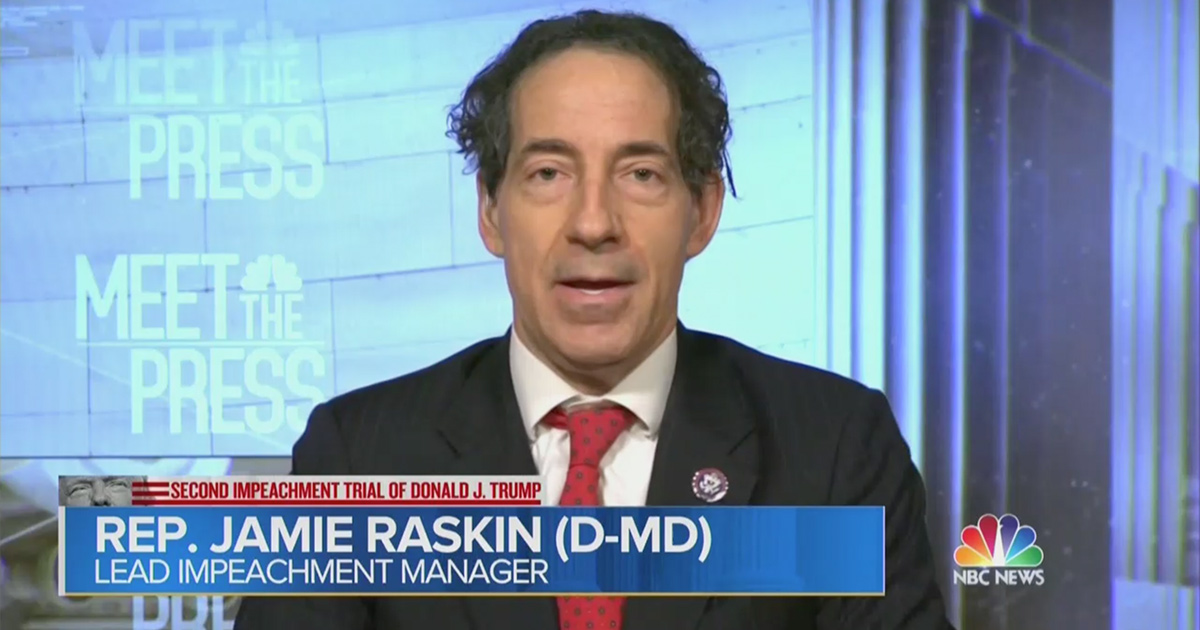 Jamie Raskin: ‘We Could Have Had 1000 Witnesses’ and Republicans Still ...