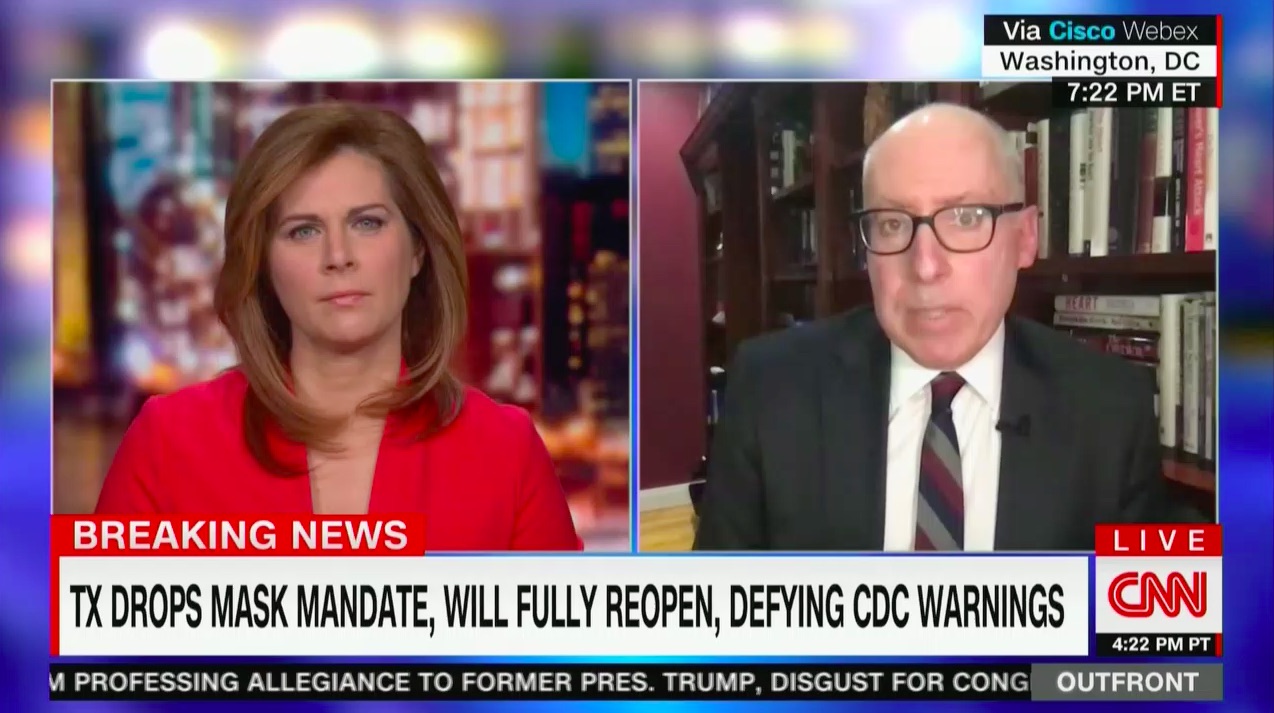 Jonathan Reiner Blasts Greg Abbott for Ending Covid Restrictions